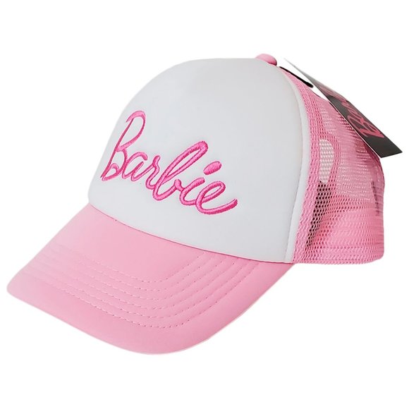 Barbie | Accessories | Nwt Barbie Authentic Womens Pink White Trucker ...